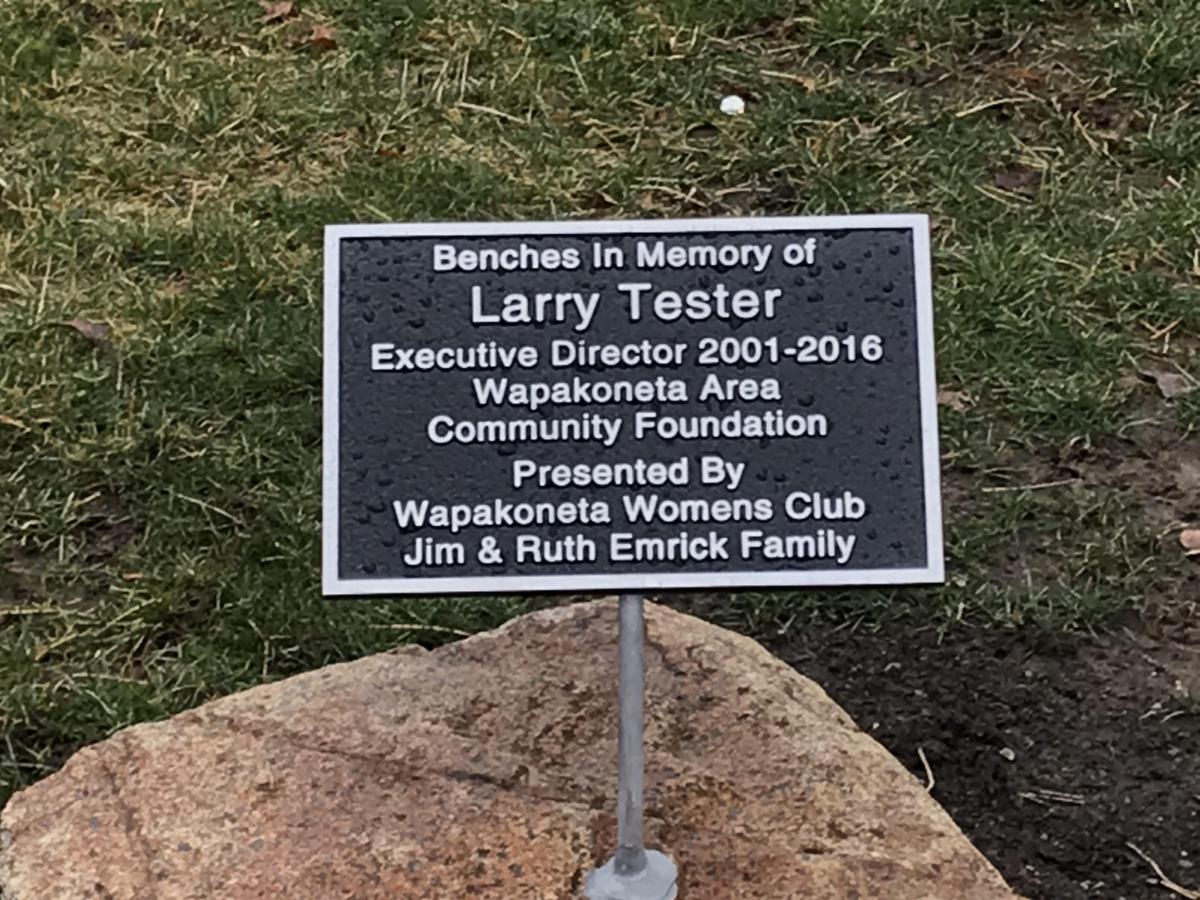 The Foundation has been able to place two memorial benches in honor of ...